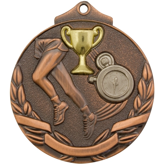 Track Two Tone Medal Gold