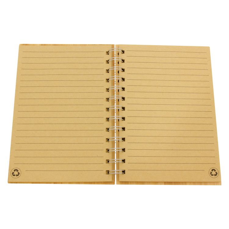 Bamboo Notebook Spiral Bound 180mm